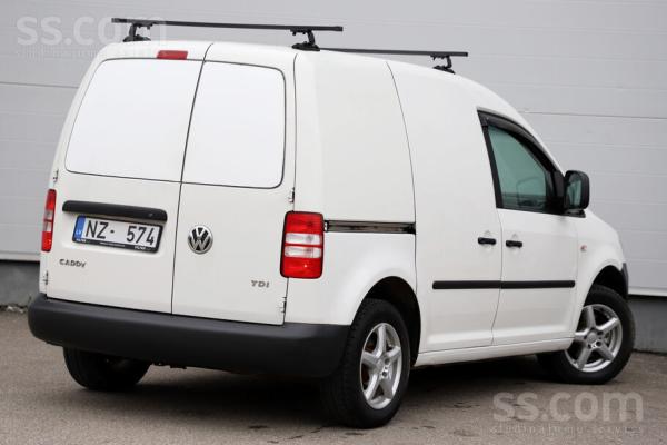 White Volkswagen Caddy 2015 in Tukums, with an engine capacity of 1.60 L and mileage of 406 thousand km for 3750 €, photo 4 on AUTOMOTO.COM.LV