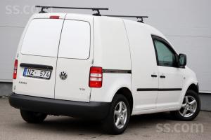 White Volkswagen Caddy 2015 in Tukums, with an engine capacity of 1.60 L and mileage of 406 thousand km for 3750 €, photo 4 on AUTOMOTO.COM.LV