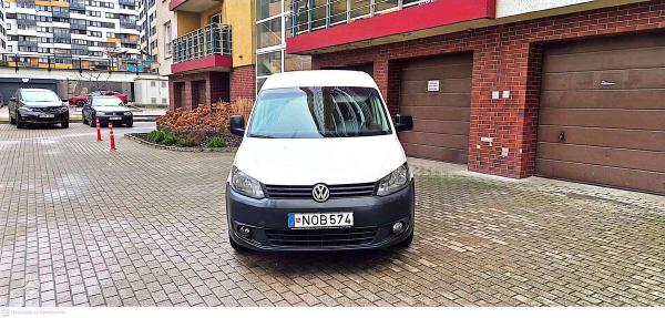 White Volkswagen Caddy 2015 in Vilnius, with an engine capacity of 1.60 L and mileage of 315 thousand km for 5300 €, photo 3 on AUTOMOTO.COM.LV