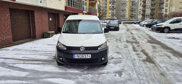 White Volkswagen Caddy 2015 in Vilnius, with an engine capacity of 1.60 L and mileage of 315 thousand km for 5200 €, photo 2 on AUTOMOTO.COM.LV