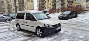 White Volkswagen Caddy 2015 in Vilnius, with an engine capacity of 1.60 L and mileage of 315 thousand km for 5200 €, photo 3 on AUTOMOTO.COM.LV