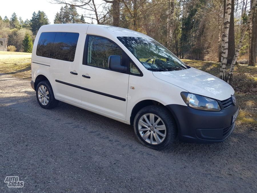 White Volkswagen Caddy 2015 in Vilnius, with an engine capacity of 1.60 L and mileage of 271 thousand km for 3999 €, photo 4 on AUTOMOTO.COM.LV