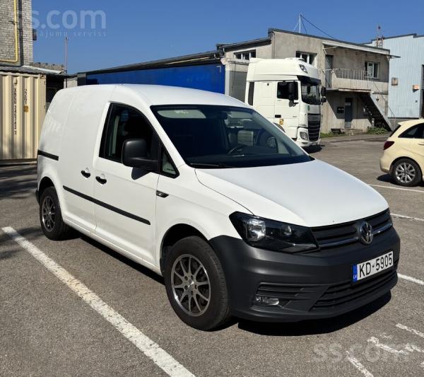 White Volkswagen Caddy 2015 in Riga, with an engine capacity of 1.60 L and mileage of 217 thousand km for 4000 €, photo 2 on AUTOMOTO.COM.LV