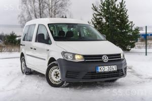 White Volkswagen Caddy 2016 in Riga, with an engine capacity of 2.00 L and mileage of 236 thousand km for 7290 €, photo 2 on AUTOMOTO.COM.LV