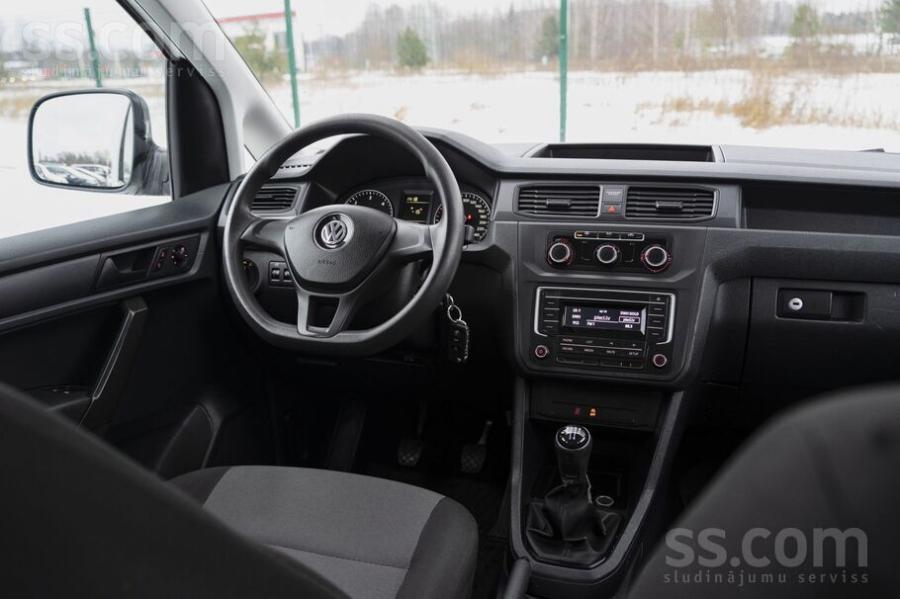 White Volkswagen Caddy 2016 in Riga, with an engine capacity of 2.00 L and mileage of 236 thousand km for 7290 €, photo 11 on AUTOMOTO.COM.LV