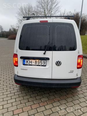 White Volkswagen Caddy 2016 in Dobele, with an engine capacity of 2.00 L and mileage of 162 thousand km for 8300 €, photo 10 on AUTOMOTO.COM.LV
