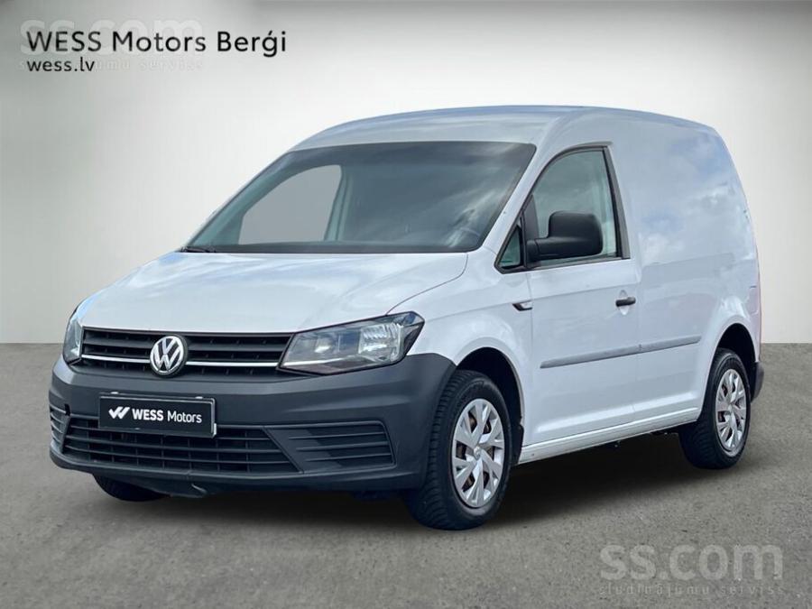 White Volkswagen Caddy 2016 in Riga, with an engine capacity of 2.00 L and mileage of 269 thousand km for 7990 €, photo 1 on AUTOMOTO.COM.LV
