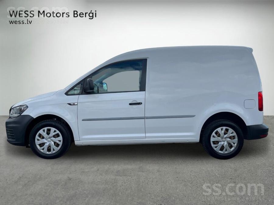 White Volkswagen Caddy 2016 in Riga, with an engine capacity of 2.00 L and mileage of 269 thousand km for 7990 €, photo 4 on AUTOMOTO.COM.LV