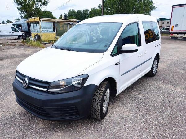 White Volkswagen Caddy 2017 in Prienai, with an engine capacity of 1.20 L and mileage of 262 thousand km for 6100 €, photo 4 on AUTOMOTO.COM.LV