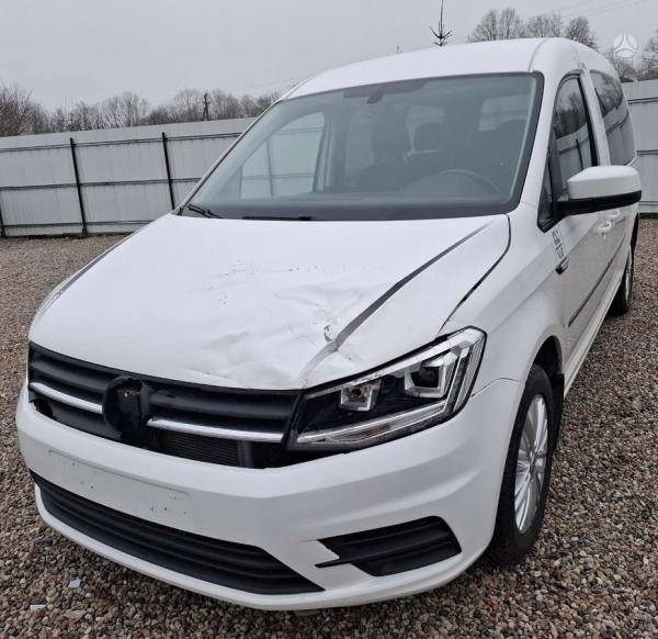 White Volkswagen Caddy 2018 in Kaunas, with an engine capacity of 2.00 L and mileage of 241 thousand km for 7563 €, photo 1 on AUTOMOTO.COM.LV