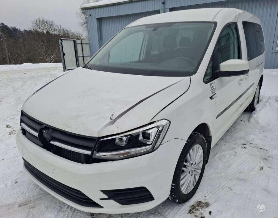Balts Volkswagen Caddy 2018 Kauņa, ar dzinēja tilpumu 2.00 L un nobraukumu 241 tūkst. km par 7805 €, foto 2 vietnē AUTOMOTO.COM.LV