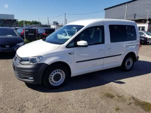White Volkswagen Caddy 2018 in Kaunas, with an engine capacity of 1.97 L and mileage of 162 thousand km for 9550 €, photo 4 on AUTOMOTO.COM.LV
