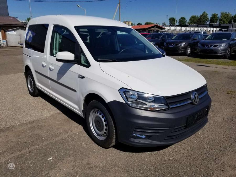 White Volkswagen Caddy 2018 in Kaunas, with an engine capacity of 1.97 L and mileage of 162 thousand km for 9550 €, photo 6 on AUTOMOTO.COM.LV