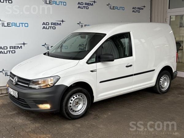 White Volkswagen Caddy 2020 in Riga, with an engine capacity of 2.00 L and mileage of 123 thousand km for 14500 €, photo 2 on AUTOMOTO.COM.LV