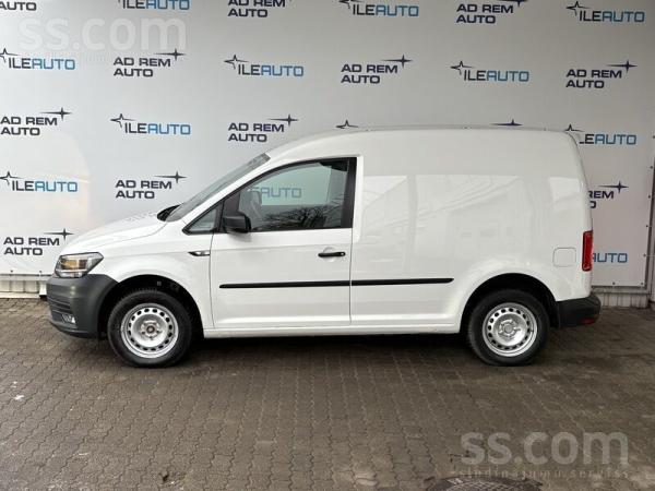 White Volkswagen Caddy 2020 in Riga, with an engine capacity of 2.00 L and mileage of 123 thousand km for 14500 €, photo 3 on AUTOMOTO.COM.LV