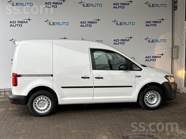 White Volkswagen Caddy 2020 in Riga, with an engine capacity of 2.00 L and mileage of 123 thousand km for 14500 €, photo 5 on AUTOMOTO.COM.LV