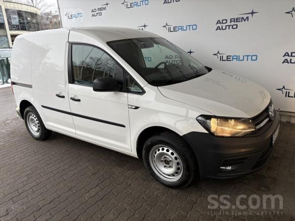 White Volkswagen Caddy 2020 in Riga, with an engine capacity of 2.00 L and mileage of 123 thousand km for 14500 €, photo 8 on AUTOMOTO.COM.LV