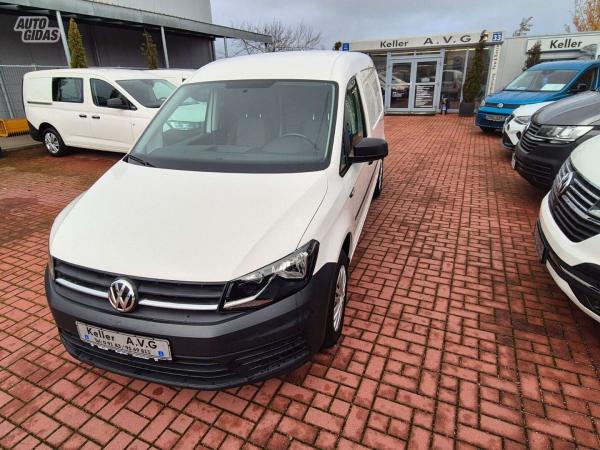 White Volkswagen Caddy 2020 in Kaunas, with an engine capacity of 2.00 L and mileage of 56 thousand km for 21594 €, photo 1 on AUTOMOTO.COM.LV