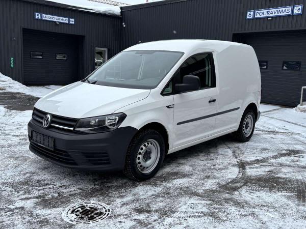 White Volkswagen Caddy 2020 in Vilnius, with an engine capacity of 1.97 L and mileage of 137 thousand km for 9700 €, photo 1 on AUTOMOTO.COM.LV