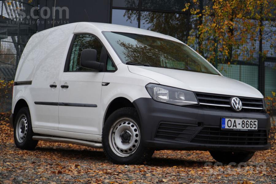 White Volkswagen Caddy 2020 in Riga, with an engine capacity of 2.00 L and mileage of 242 thousand km for 8990 €, photo 5 on AUTOMOTO.COM.LV