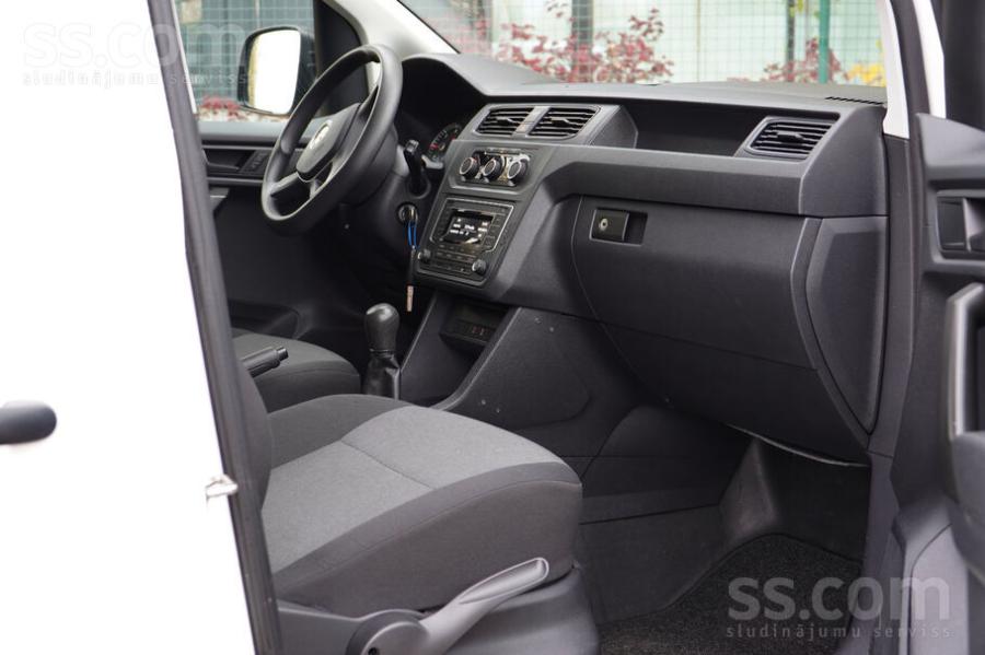 White Volkswagen Caddy 2020 in Riga, with an engine capacity of 2.00 L and mileage of 242 thousand km for 8990 €, photo 12 on AUTOMOTO.COM.LV