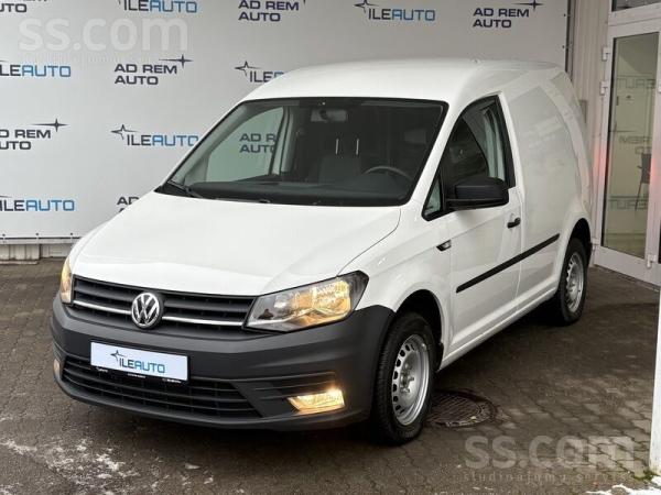 White Volkswagen Caddy 2020 in Riga, with an engine capacity of 2.00 L and mileage of 123 thousand km for 14500 €, photo 1 on AUTOMOTO.COM.LV