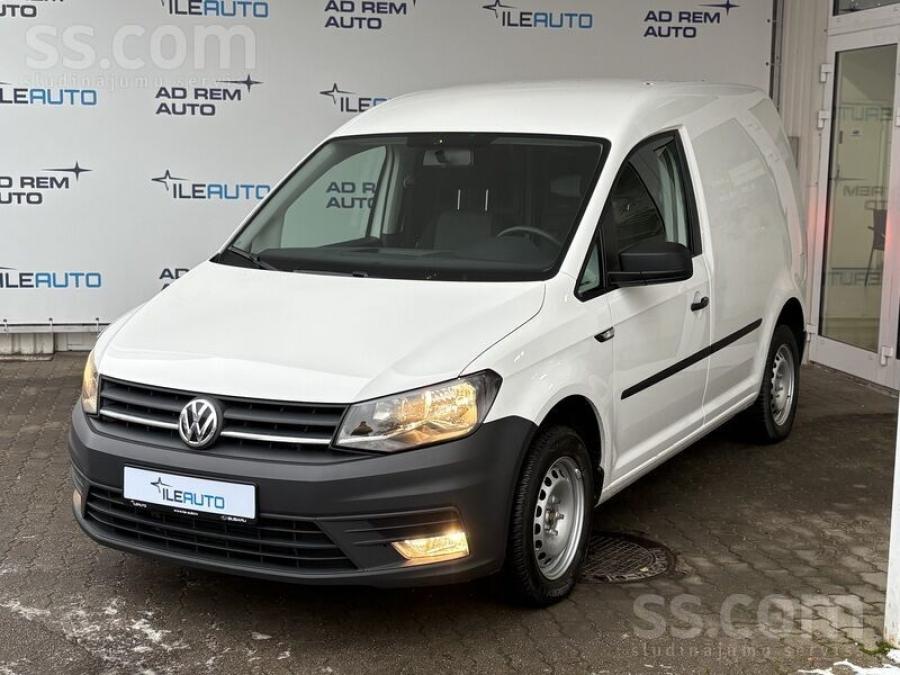 White Volkswagen Caddy 2020 in Riga, with an engine capacity of 2.00 L and mileage of 123 thousand km for 14500 €, photo 1 on AUTOMOTO.COM.LV