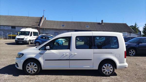 White Volkswagen Caddy 2020 in Klaipeda, with an engine capacity of 1.97 L and mileage of 252 thousand km for 12550 €, photo 2 on AUTOMOTO.COM.LV