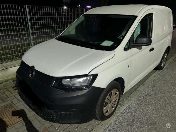 White Volkswagen Caddy 2021 in Rokiskis, with an engine capacity of 2.00 L and mileage of 54 thousand km for 11999 €, photo 1 on AUTOMOTO.COM.LV