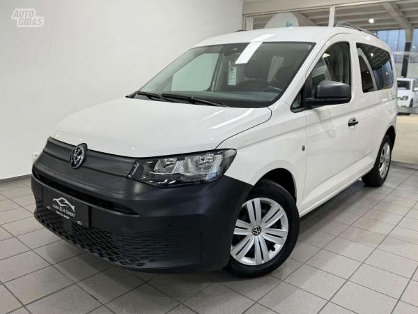 White Volkswagen Caddy 2021 in Kaunas, with an engine capacity of 2.00 L and mileage of 47 thousand km for 22735 €, photo 2 on AUTOMOTO.COM.LV