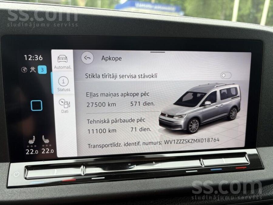 Balts Volkswagen Caddy 2021 Rīga, ar dzinēja tilpumu 2.00 L un nobraukumu 132 tūkst. km par 15000 €, foto 24 vietnē AUTOMOTO.COM.LV