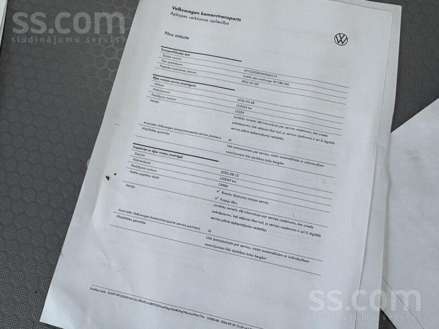 Белый Фольксваген Кадди 2021 в Рига, объемом двигателя 2.00 л и пробегом 158 тыс. км за 15000 €, фото 29 на AUTOMOTO.COM.LV