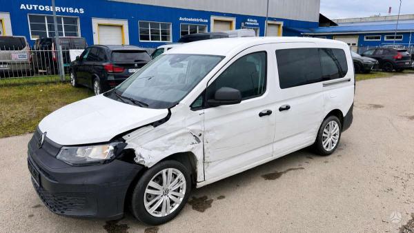 White Volkswagen Caddy 2023 in Siauliai, with an engine capacity of 1.97 L and mileage of 86 thousand km for 15900 €, photo 1 on AUTOMOTO.COM.LV