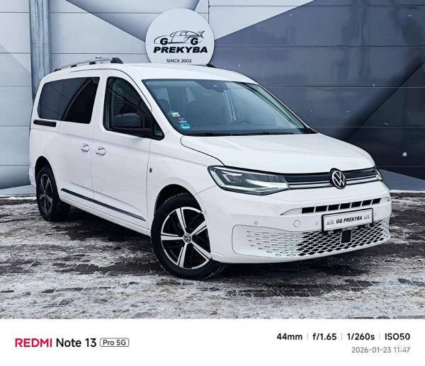 Balts Volkswagen Caddy 2024 Kauņa, ar dzinēja tilpumu 2.00 L un nobraukumu 51 tūkst. km par 29950 €, foto 1 vietnē AUTOMOTO.COM.LV