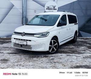 White Volkswagen Caddy 2024 in Kaunas, with an engine capacity of 2.00 L and mileage of 51 thousand km for 29950 €, photo 4 on AUTOMOTO.COM.LV