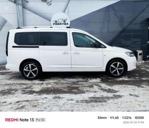 White Volkswagen Caddy 2024 in Kaunas, with an engine capacity of 2.00 L and mileage of 51 thousand km for 29950 €, photo 6 on AUTOMOTO.COM.LV