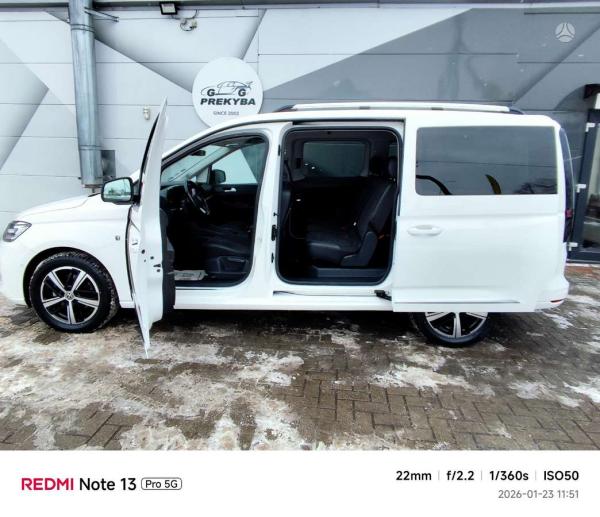 Balts Volkswagen Caddy 2024 Kauņa, ar dzinēja tilpumu 2.00 L un nobraukumu 51 tūkst. km par 29950 €, foto 8 vietnē AUTOMOTO.COM.LV