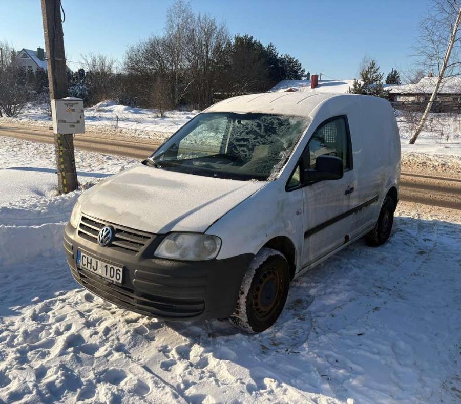 Balts Volkswagen Caddy 2007 Viļņa, ar dzinēja tilpumu 1.97 L un nobraukumu 203 tūkst. km par 1489 €, foto 3 vietnē AUTOMOTO.COM.LV