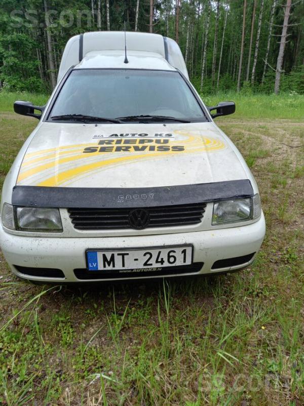 White Volkswagen Caddy 1998 in Riga, with an engine capacity of 1.90 L and mileage of 200 thousand km for 1500 €, photo 2 on AUTOMOTO.COM.LV