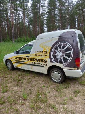 White Volkswagen Caddy 1998 in Riga, with an engine capacity of 1.90 L and mileage of 200 thousand km for 1500 €, photo 4 on AUTOMOTO.COM.LV