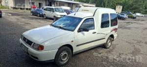 White Volkswagen Caddy 2001 in Valmiera, with an engine capacity of 1.90 L and mileage of 262 thousand km for 600 €, photo  on AUTOMOTO.COM.LV