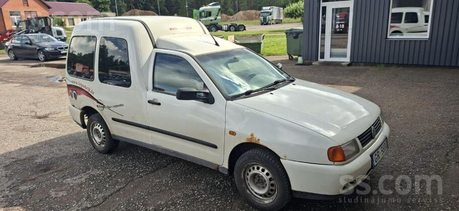 White Volkswagen Caddy 2001 in Valmiera, with an engine capacity of 1.90 L and mileage of 262 thousand km for 600 €, photo 3 on AUTOMOTO.COM.LV