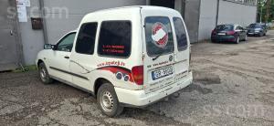 White Volkswagen Caddy 2001 in Valmiera, with an engine capacity of 1.90 L and mileage of 262 thousand km for 600 €, photo 4 on AUTOMOTO.COM.LV