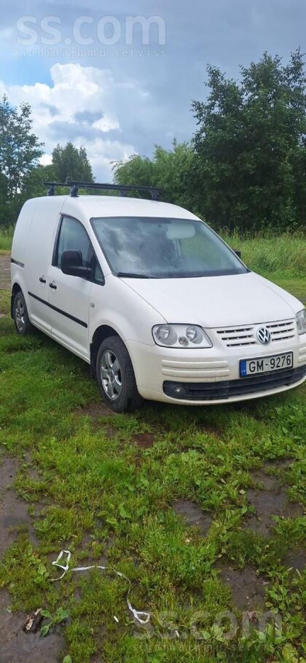 White Volkswagen Caddy 2007 in Riga, with an engine capacity of 1.90 L and mileage of 333 thousand km for 1700 €, photo 2 on AUTOMOTO.COM.LV