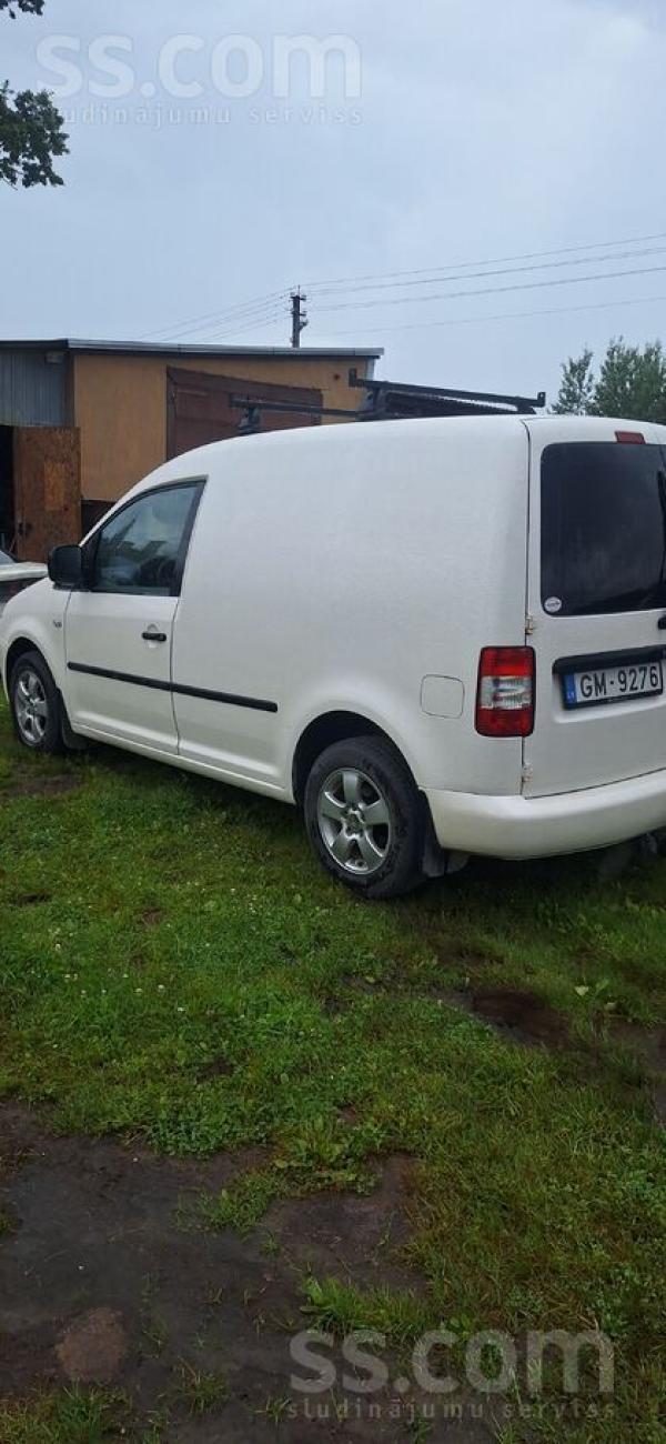 White Volkswagen Caddy 2007 in Riga, with an engine capacity of 1.90 L and mileage of 333 thousand km for 1700 €, photo 3 on AUTOMOTO.COM.LV