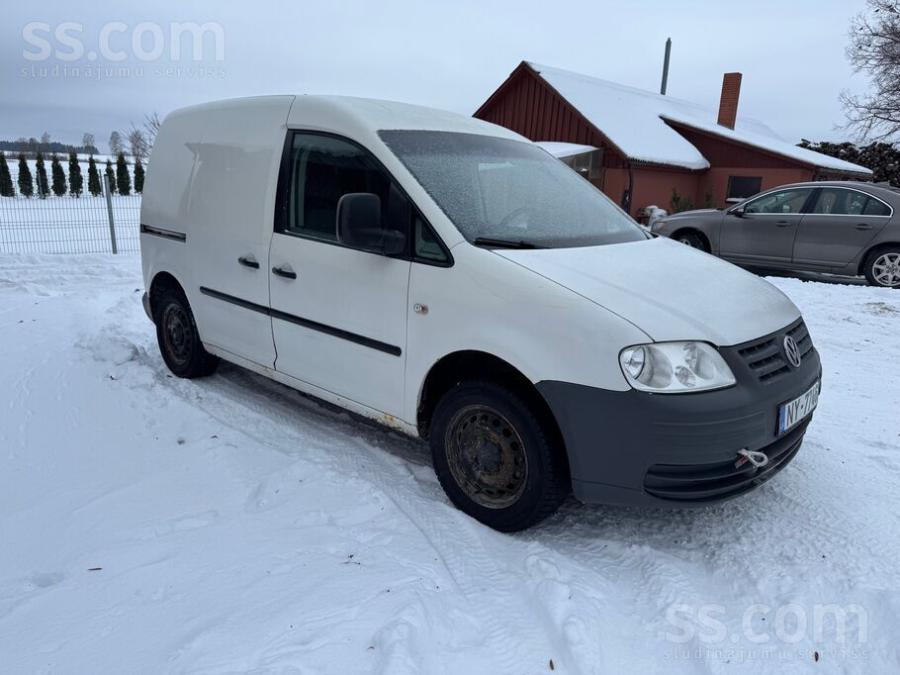 White Volkswagen Caddy 2008 in Liepaja, with an engine capacity of 1.90 L and mileage of 700 thousand km for 1350 €, photo 2 on AUTOMOTO.COM.LV