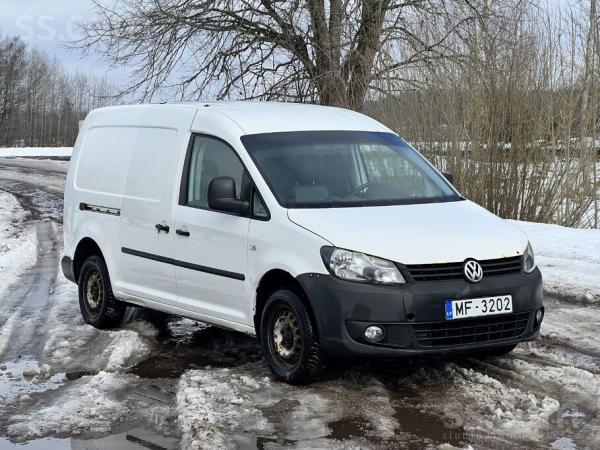 White Volkswagen Caddy 2011 in Saldus, with an engine capacity of 1.60 L and mileage of 420 thousand km for 3200 €, photo 1 on AUTOMOTO.COM.LV