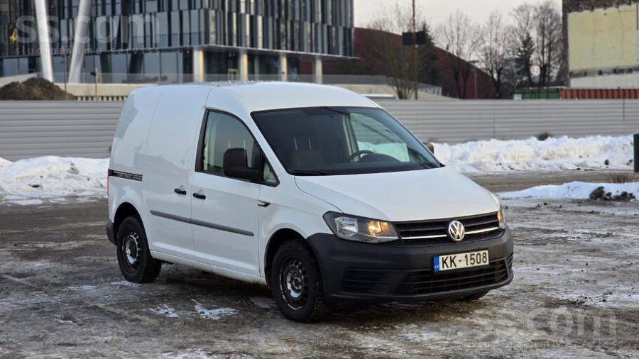 White Volkswagen Caddy 2016 in Riga, with an engine capacity of 2.00 L and mileage of 179 thousand km for 7200 €, photo 4 on AUTOMOTO.COM.LV
