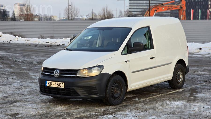 White Volkswagen Caddy 2016 in Riga, with an engine capacity of 2.00 L and mileage of 179 thousand km for 7200 €, photo 6 on AUTOMOTO.COM.LV