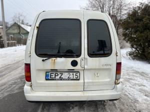 White Volkswagen Caddy 1998 in Kaunas, with an engine capacity of 1.90 L and mileage of 326 thousand km for 650 €, photo 7 on AUTOMOTO.COM.LV